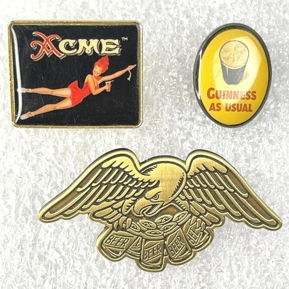 Guinness | Accessories | Beer Fan 3 Enamel Pin Bundle Acme North Coast ...
